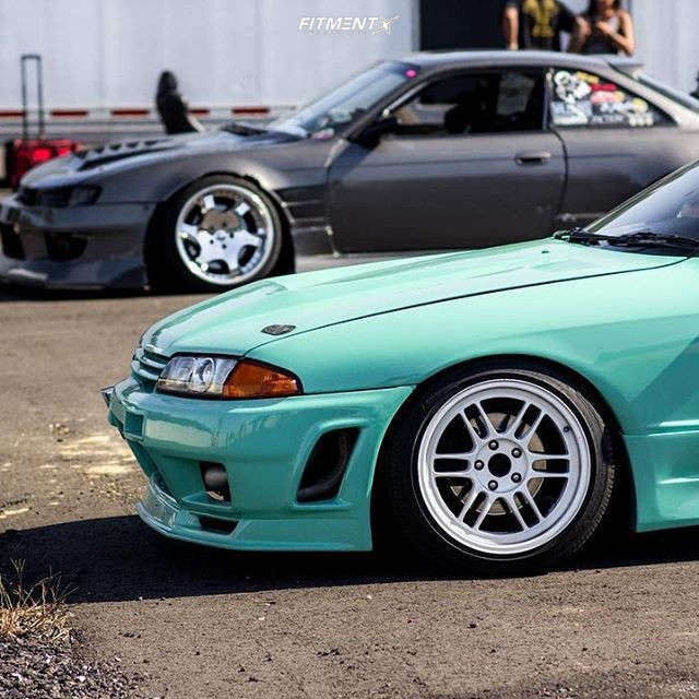 1990 Nissan Skyline GTS-T with 17x9 Enkei RPF1 and Douglas 245x45 on ...