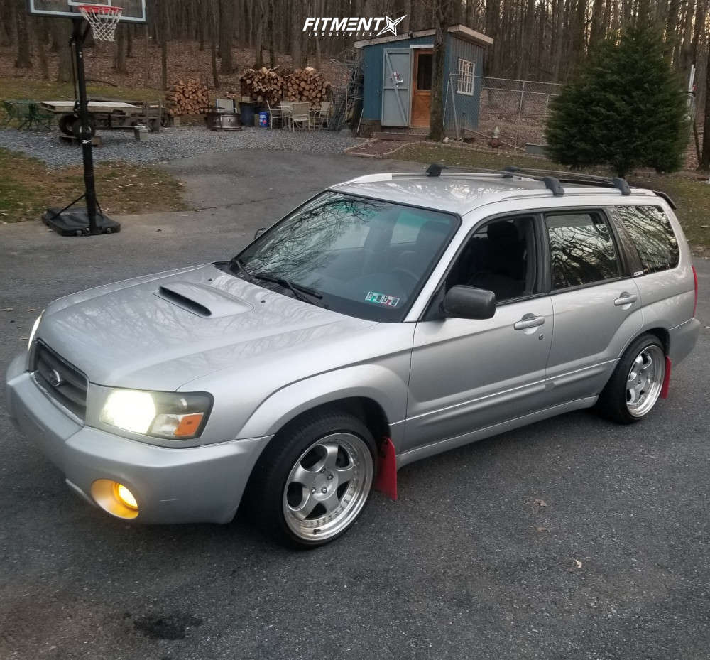 2004 Subaru Forester XT with 17x9 Varrstoen Es6 and Michelin 215x45 on ...