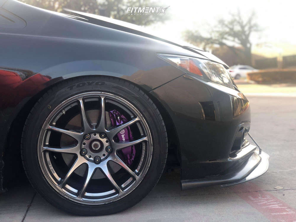 2013 Honda Civic Si with 17x9 Work Emotion Cr Kiwami and Toyo Tires ...