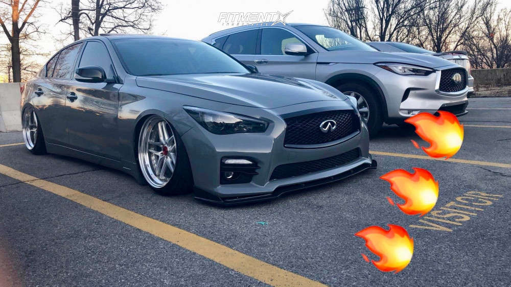 2016 INFINITI Q50 Premium with 19x10.5 GMR Vss-1 and Falken 255x35 on ...