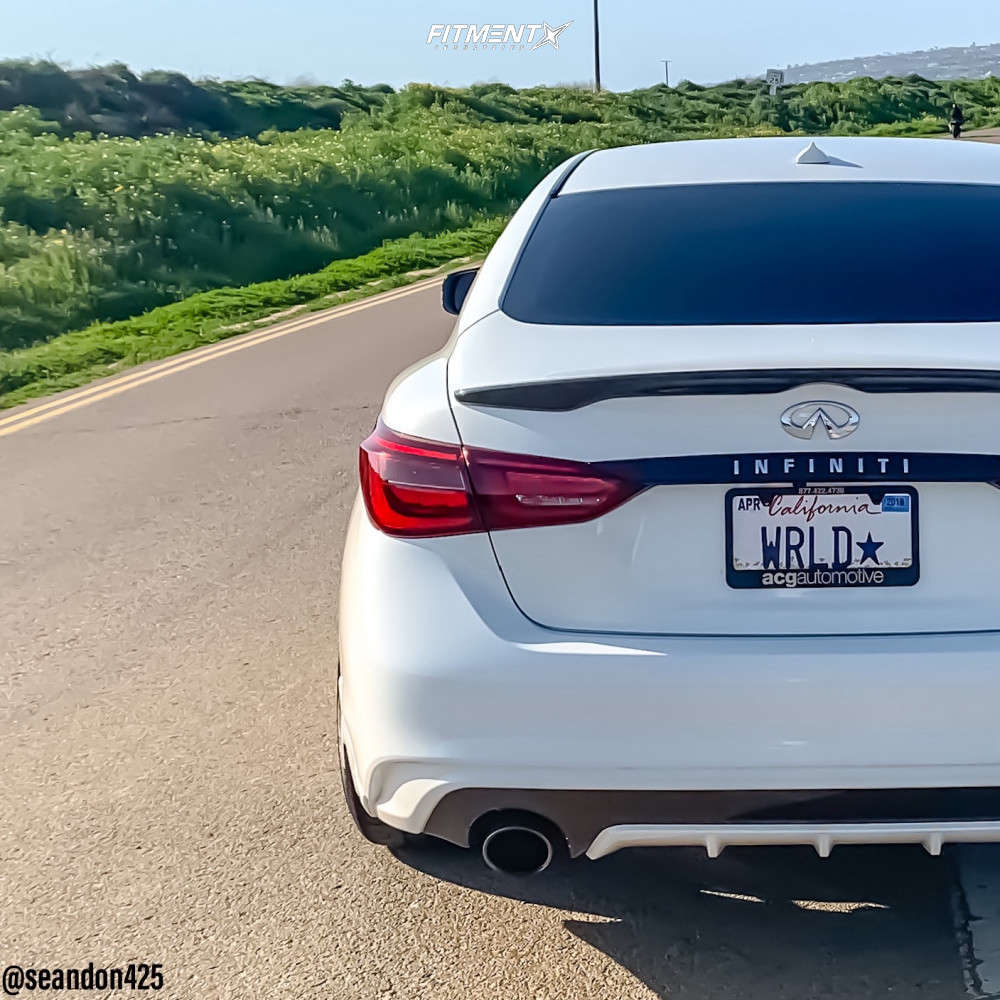 2018 INFINITI Q50 Sport with 20x10 Blaque Diamond Bd-11 and Pirelli ...
