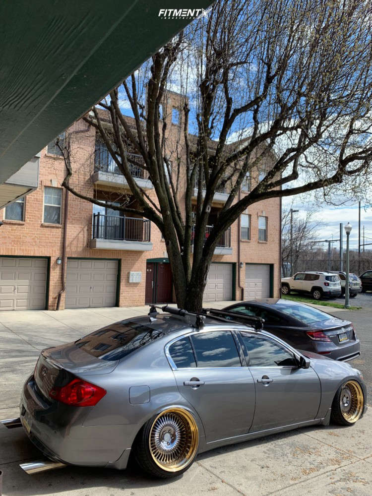2010 INFINITI G37 X with 19x10 GMR SF-8 and Achilles 225x35 on ...