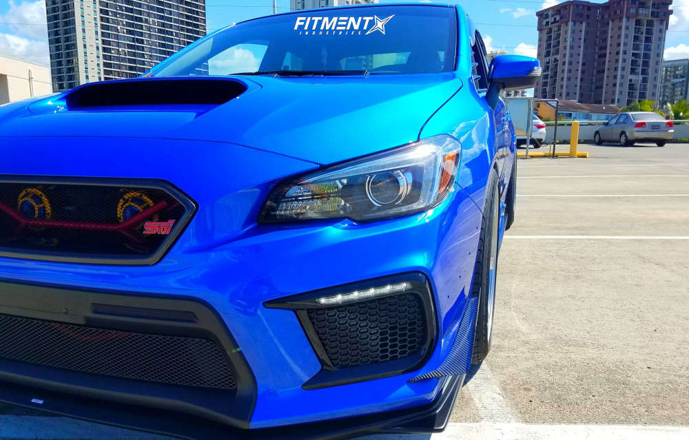 2018 Subaru WRX STI Base with 19x9.5 SSR GTX03 and Goodyear 255x35 on ...