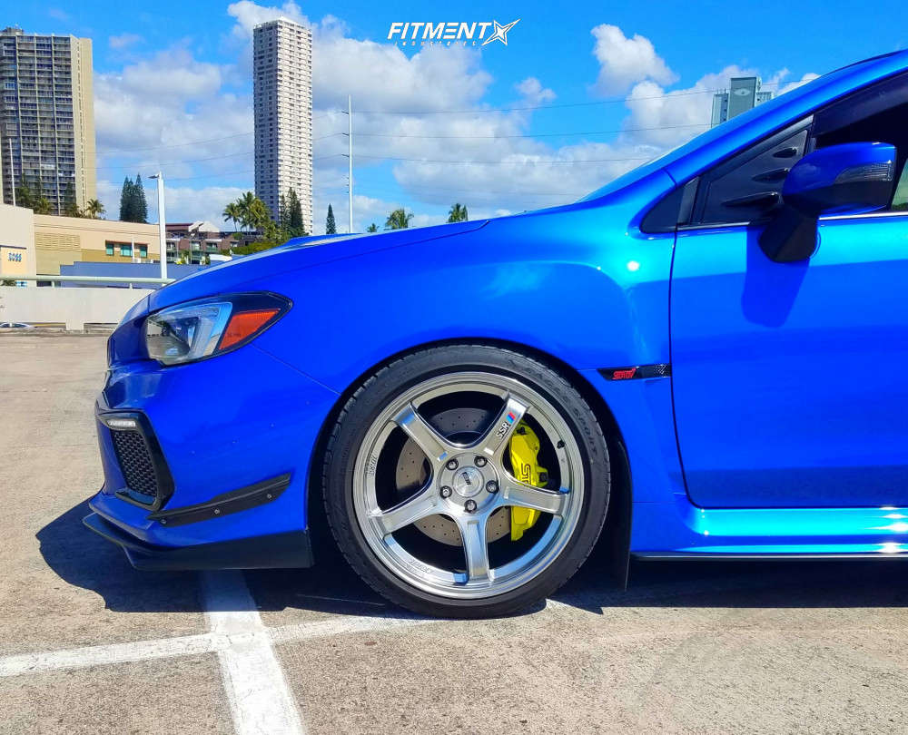 2018 Subaru WRX STI Base with 19x9.5 SSR GTX03 and Goodyear 255x35 on ...