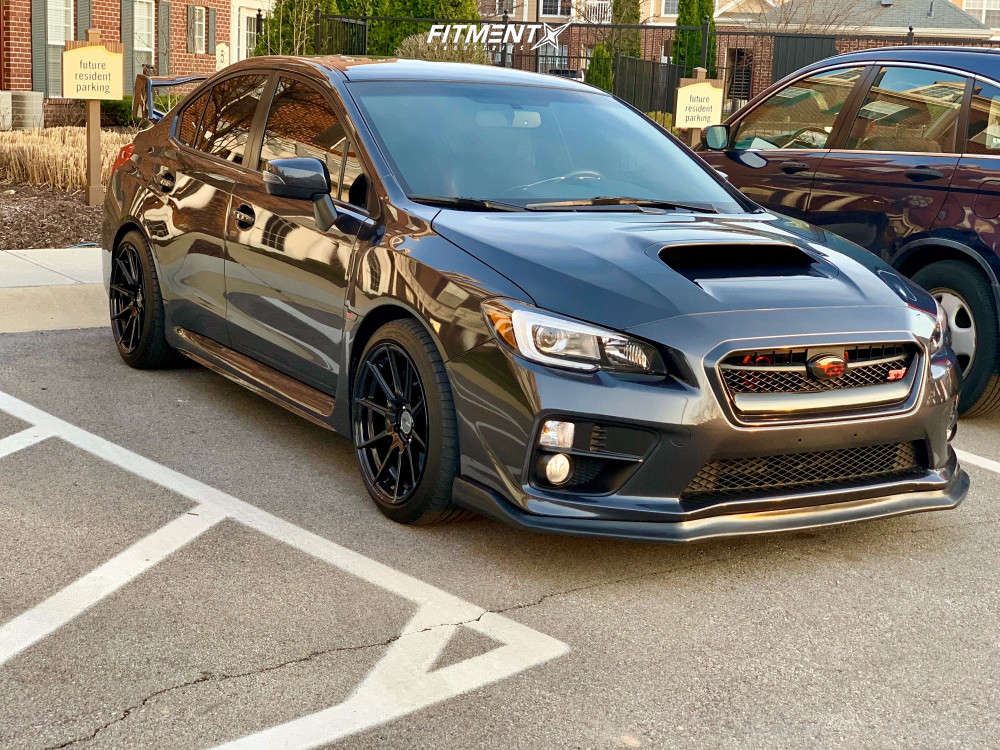 2016 Subaru WRX STI Base with 18x9.5 Enkei Ts10 and Dunlop 245x40 on ...
