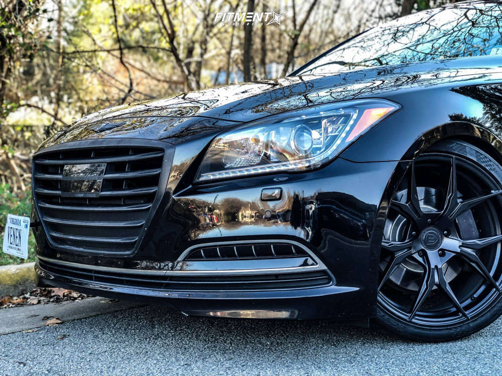 2015 Hyundai Genesis 3.8 with 20x9.5 Rohana Rfx5 and Michelin 245x35 on ...