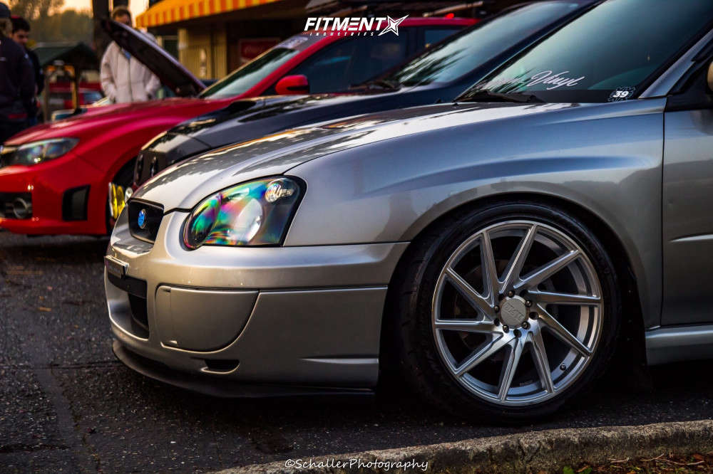 2005 Subaru Impreza RS with 18x8.5 F1R F29 and Firestone 235x55 on ...