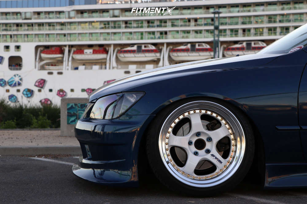 2004 Lexus IS300 Base with 18x9.5 Work Meister S1 3P and Federal 215x40 ...