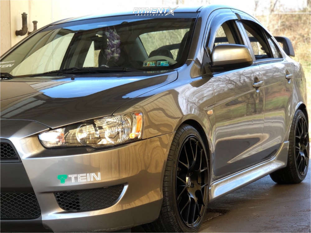 2013 Mitsubishi Lancer ES with 18x8.5 Enkei Raijin and 225x40 on ...