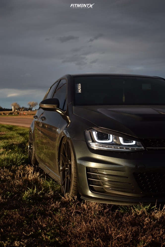 2017 Volkswagen GTI S with 19x8.5 Rotiform Kps and Nitto 235x35 on Air Suspension | 671134 ...