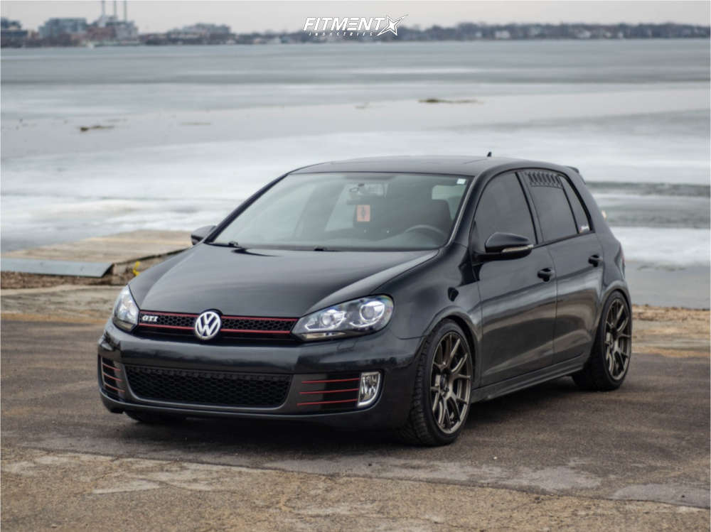 2013 Volkswagen GTI Base with 18x8.5 Konig Ampliform and Nitto 225x40 ...