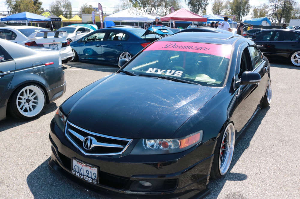 2008 Acura TSX Base with 18x9.5 Cosmis Racing XT-206R and Delinte ...