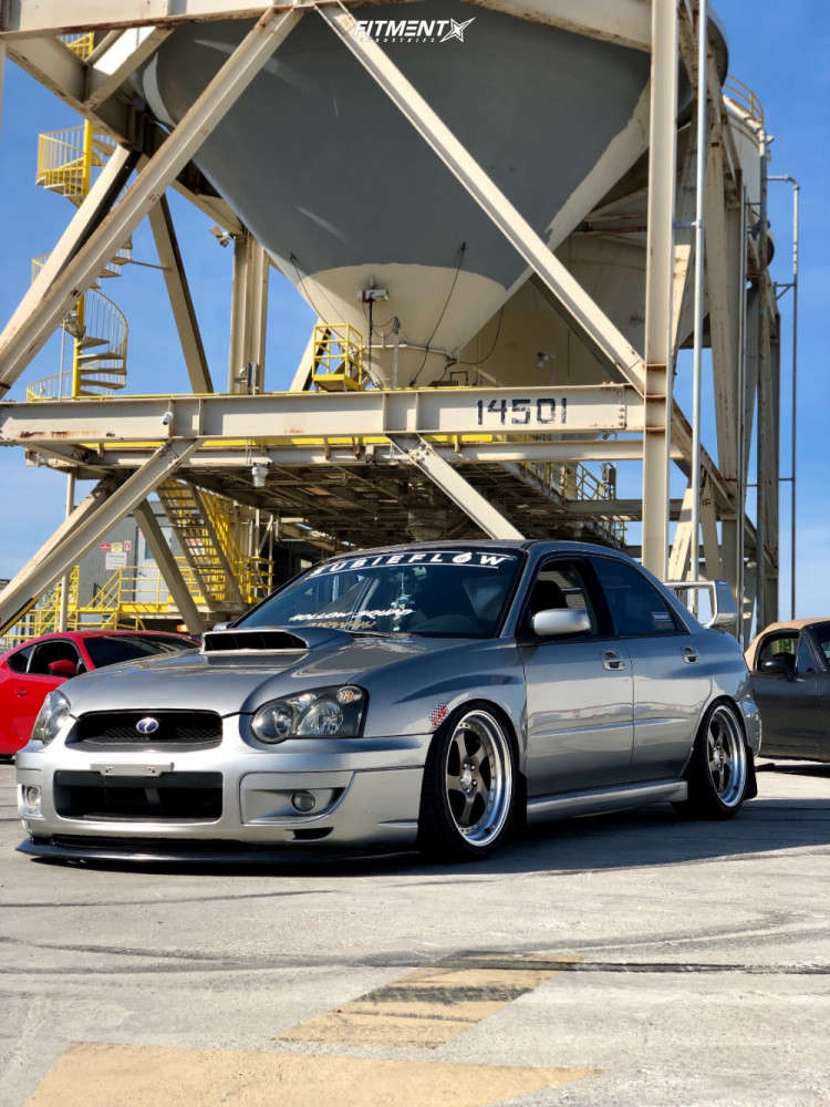 2005 Subaru Impreza WRX with 18x9.5 ESR Sr02 and Lexani 235x40 on ...