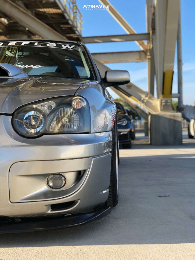 2005 Subaru Impreza WRX with 18x9.5 ESR Sr02 and Lexani 235x40 on ...