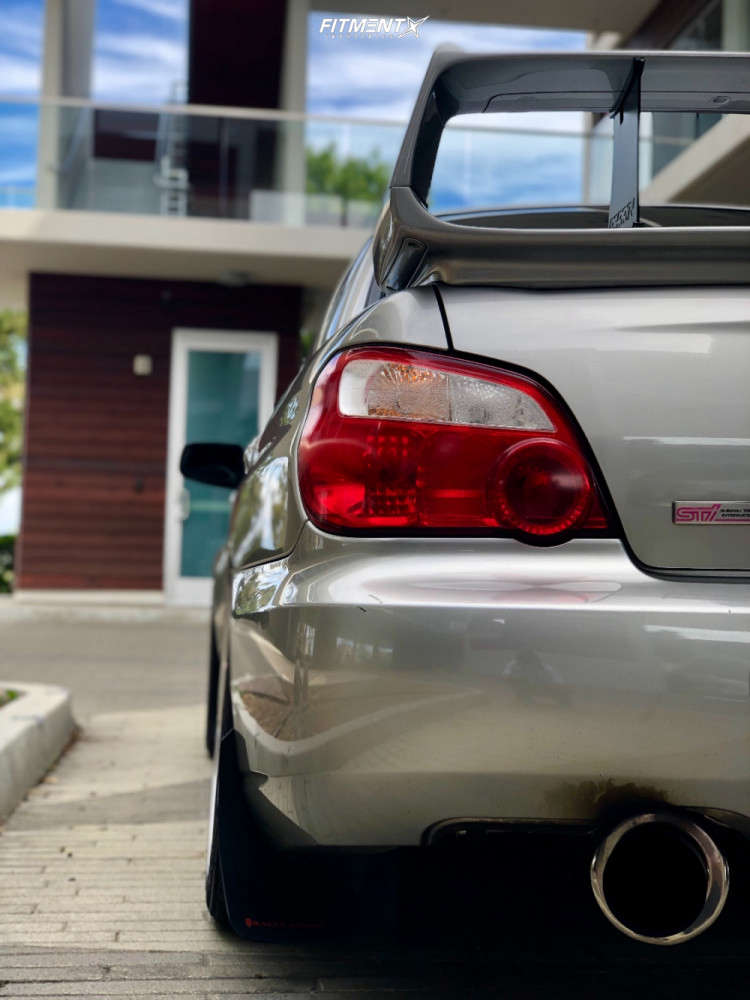 2005 Subaru Impreza WRX with 18x9.5 ESR Sr02 and Lexani 235x40 on ...