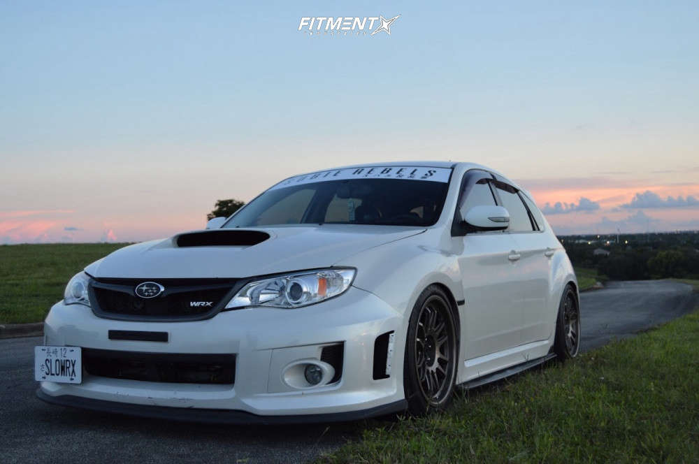 2012 Subaru WRX Base with 18x9 Cosmis Racing XT-206R and Firestone ...