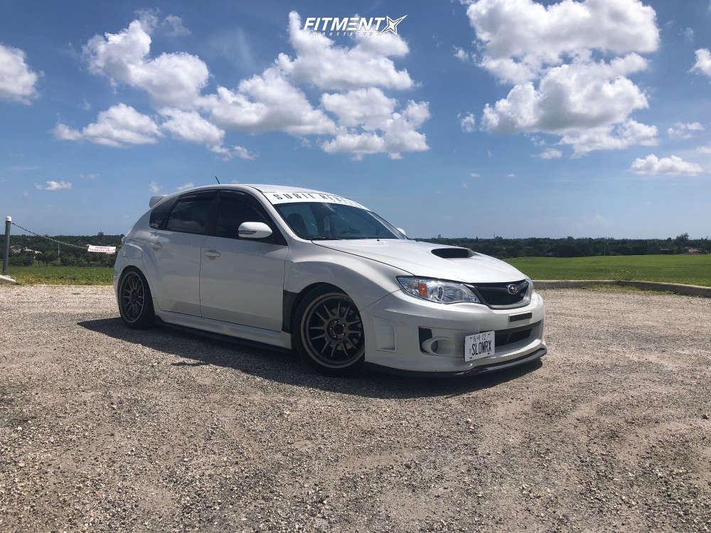 2012 Subaru WRX Base with 18x9 Cosmis Racing XT-206R and Firestone 235x40 on Coilovers | 675221 ...