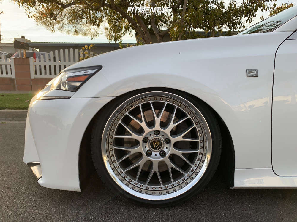 2018 Lexus GS350 F Sport with 19x9.5 Work Vs Xx and Delinte 235x35 on ...