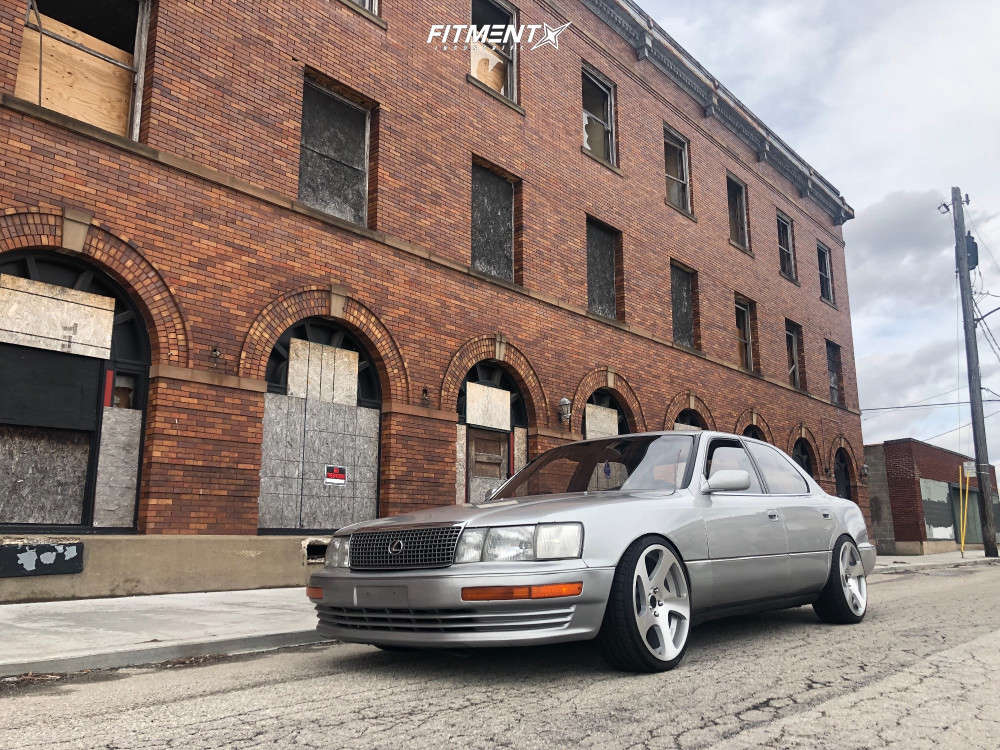 1990 Lexus LS400 Base with 19x8.5 Rotiform Tmb and Nitto 245x40 on ...