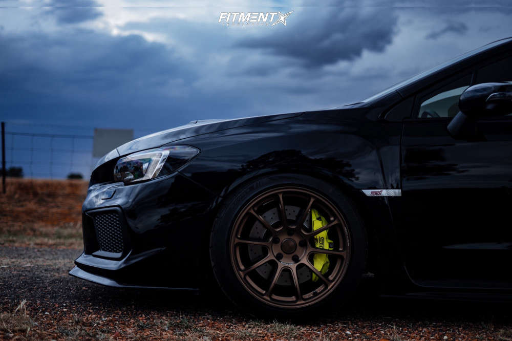 2018 Subaru WRX STI Sport-tech with 18x10 Volk Ze40 and Bridgestone ...
