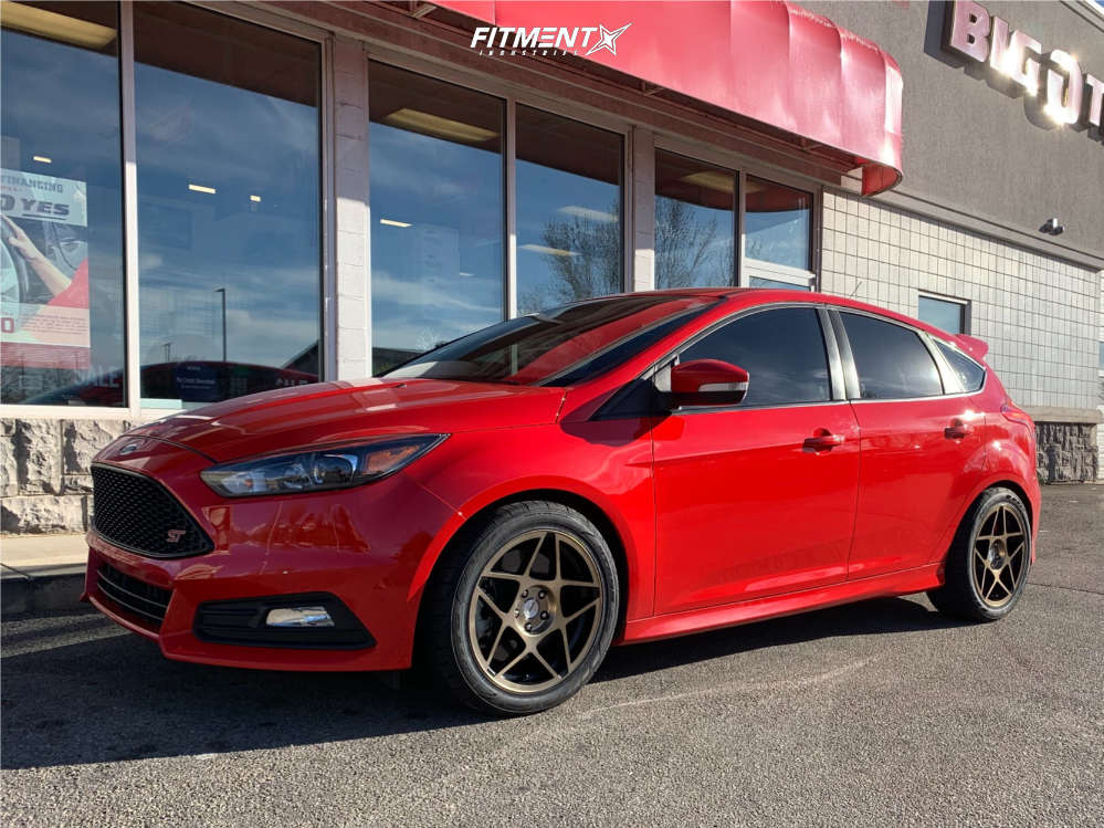 2017 Ford Focus ST with 17x8 Shift Axle and Nitto 235x45 on Stock ...