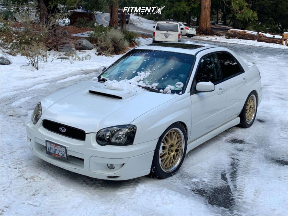 2004 Subaru WRX Base with 18x8 Work Vs Xx and Hankook 245x40 on ...