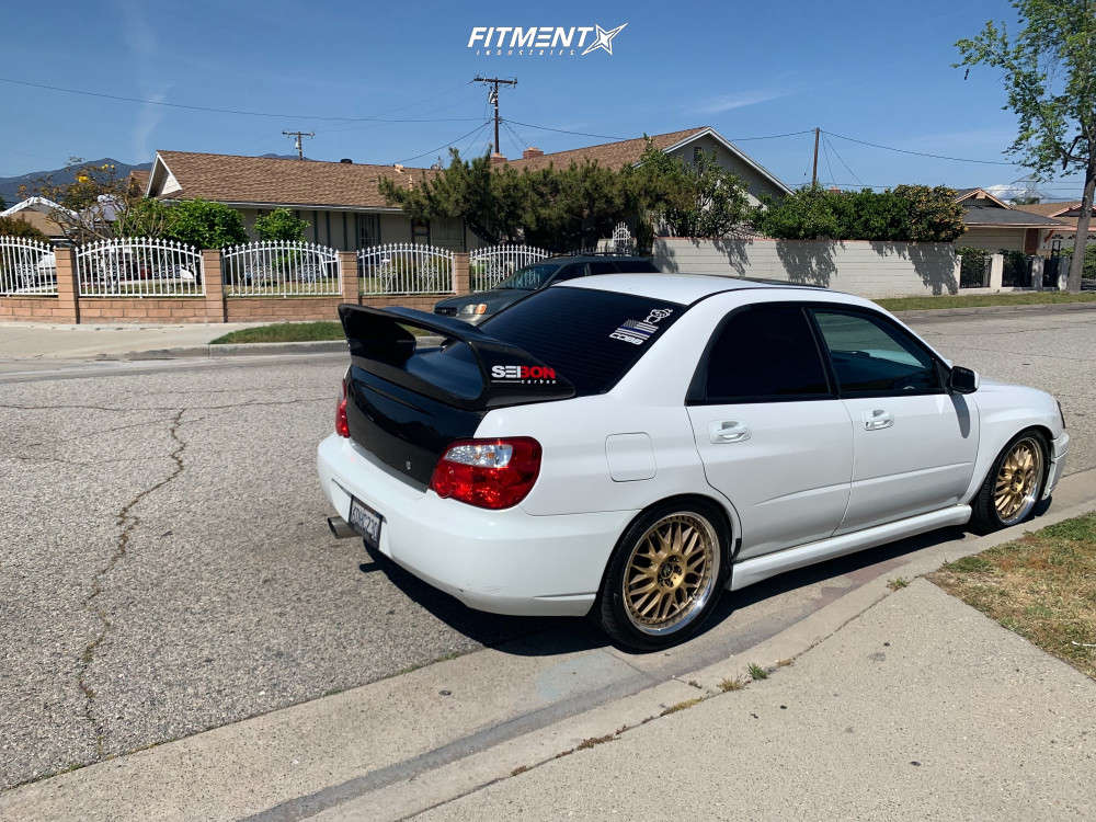 2004 Subaru WRX Base with 18x8 Work Vs Xx and Hankook 245x40 on ...