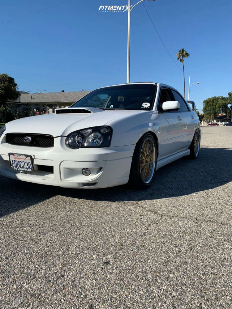 2004 Subaru WRX Base with 18x8 Work Vs Xx and Hankook 245x40 on ...
