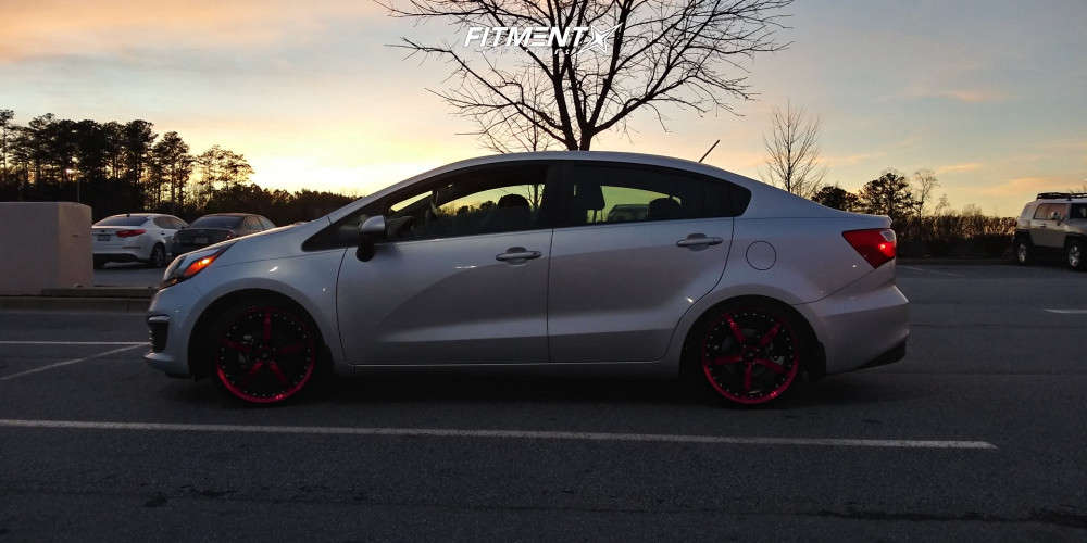 2017 Kia Rio EX with 18x7.5 HD Cool Down and Achilles 195x35 on ...