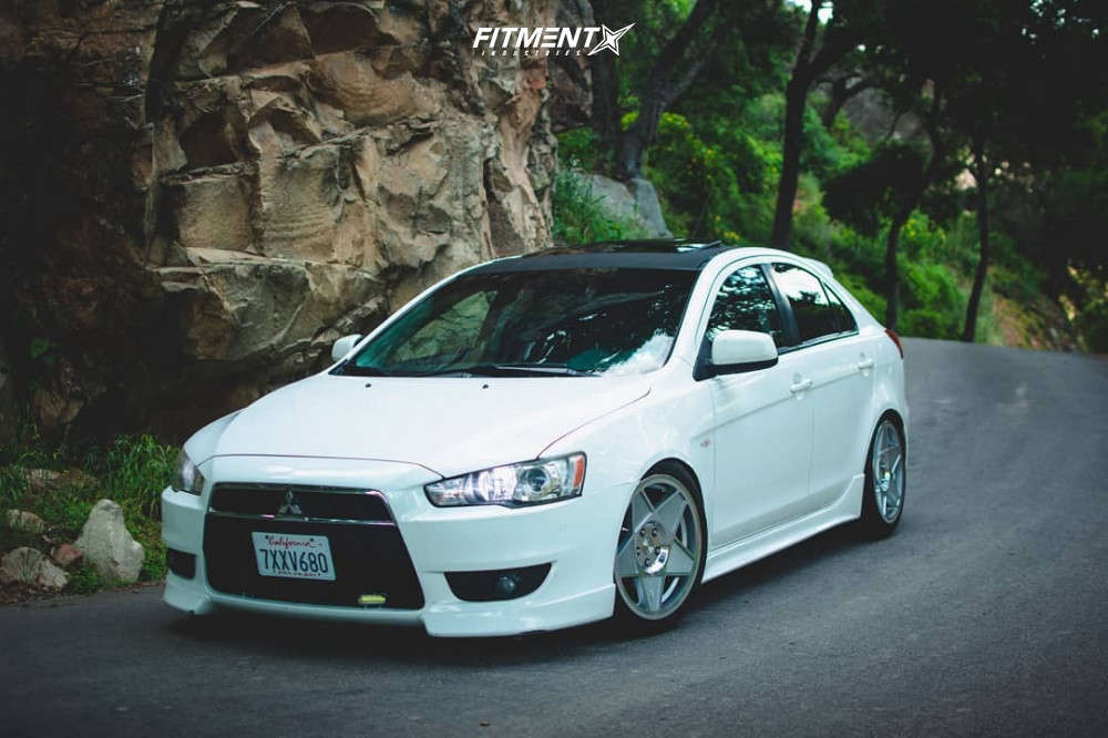 2010 Mitsubishi Lancer GTS Sportback with 18x8.5 3SDM 0.05 and Nankang ...