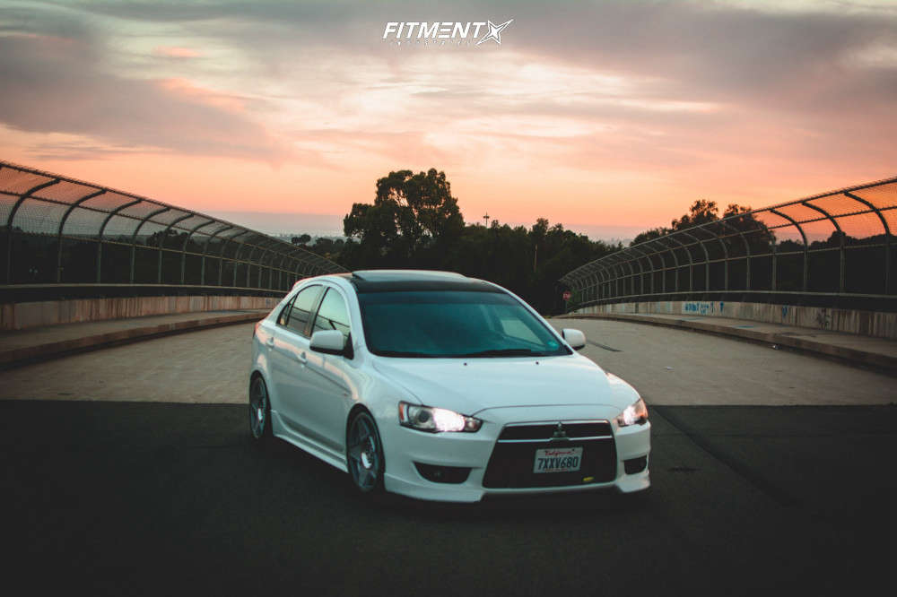 2010 Mitsubishi Lancer GTS Sportback with 18x8.5 3SDM 0.05 and Nankang ...