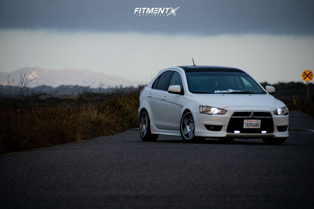 2010 Mitsubishi Lancer GTS Sportback with 18x8.5 3SDM 0.05 and Nankang ...