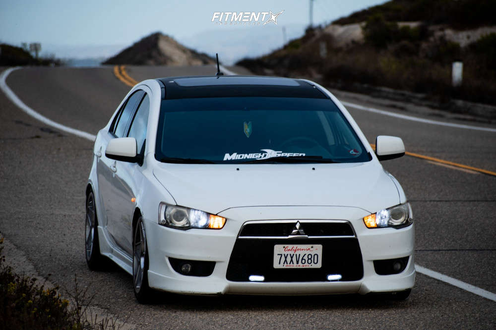 2010 Mitsubishi Lancer GTS Sportback with 18x8.5 3SDM 0.05 and Nankang ...