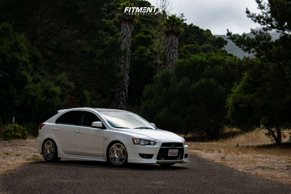 2010 Mitsubishi Lancer GTS Sportback with 18x8.5 3SDM 0.05 and Nankang ...