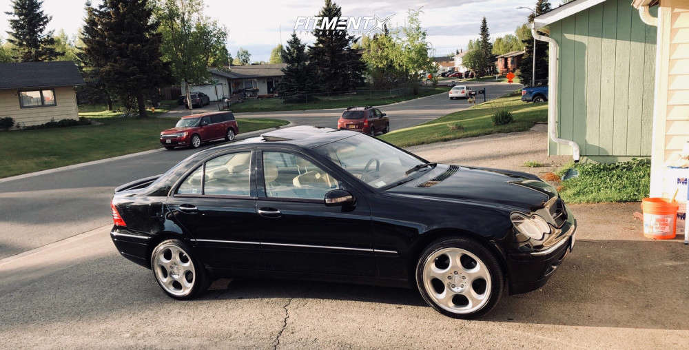 2003 Mercedes-Benz C320 4Matic with 18x8.5 Ronal Brabus Monoblock IV ...