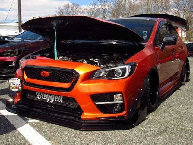 2017 Subaru WRX Base with 18x10.5 Work Vs Md and Continental 225x40 on ...