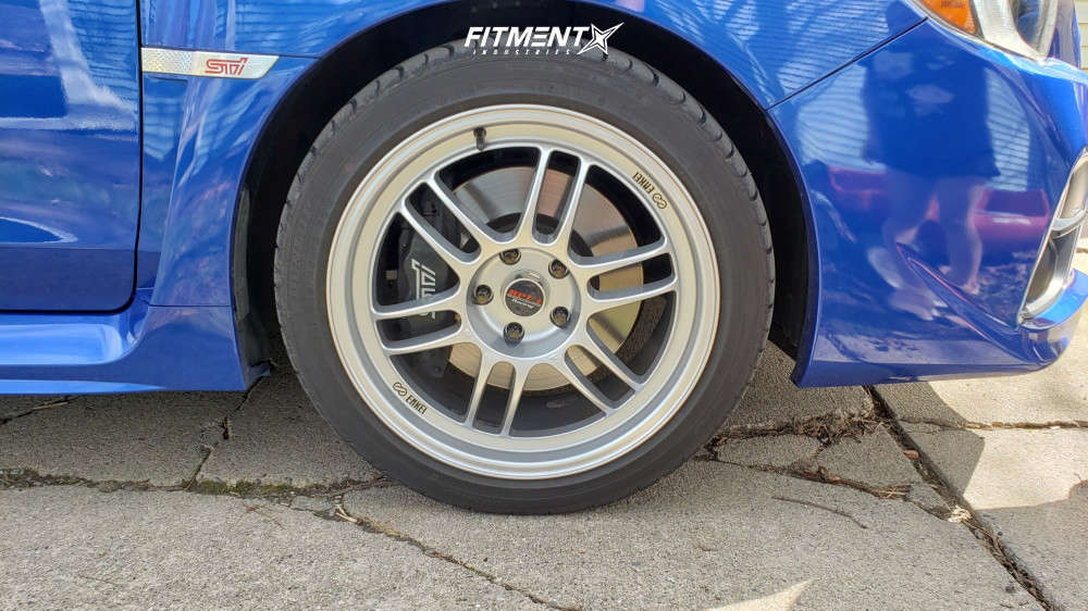 2016 Subaru WRX STI Base with 18x8.5 Enkei RPF1 and Dunlop 245x40 on ...