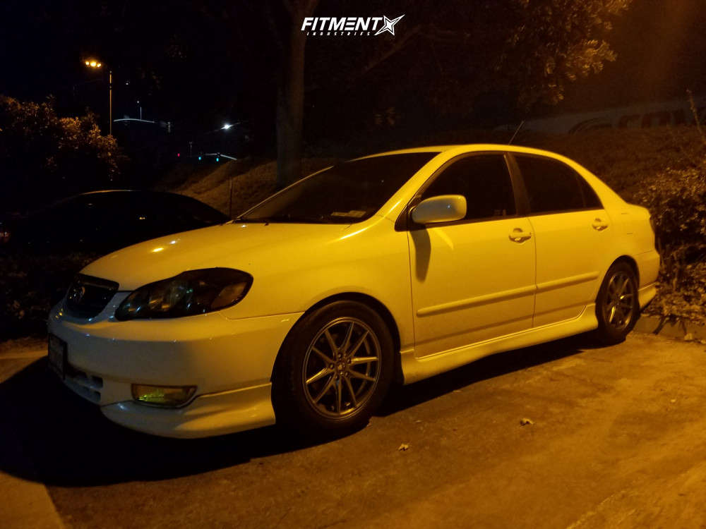 2004 Toyota Corolla S with 16x7.5 Konig Oversteer and Falken 205x40 on ...