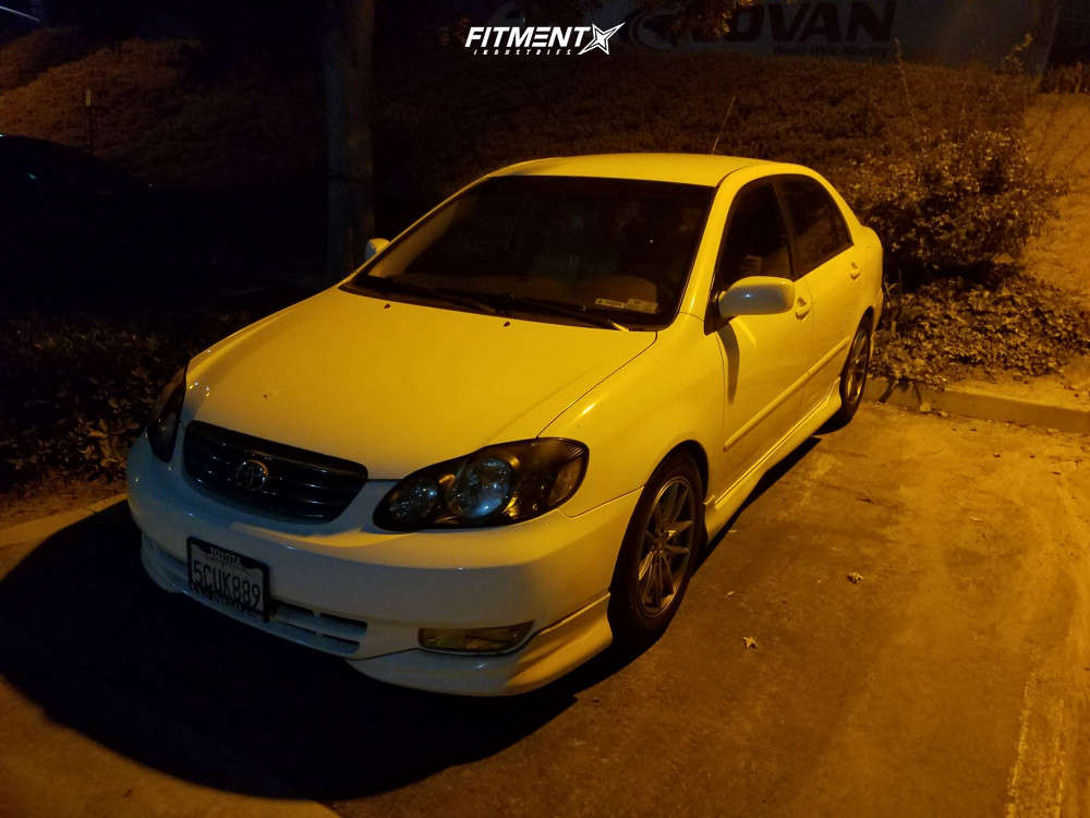 2004 Toyota Corolla S with 16x7.5 Konig Oversteer and Falken 205x40 on ...