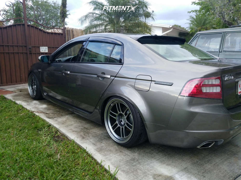 2007 Acura TL Base with 18x9.5 ESR Sr11 and Delinte 215x40 on Coilovers ...