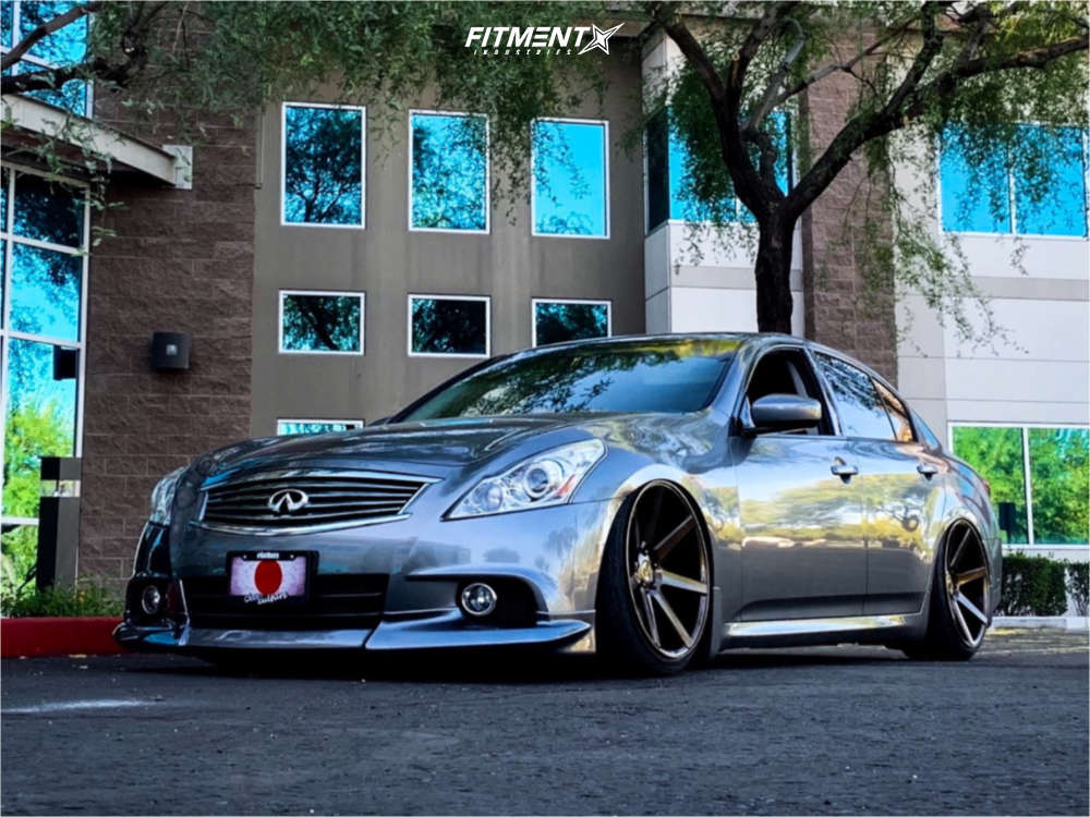2013 INFINITI G37 Sport with 20x10.5 Niche Verona and Nitto 245x35 on ...