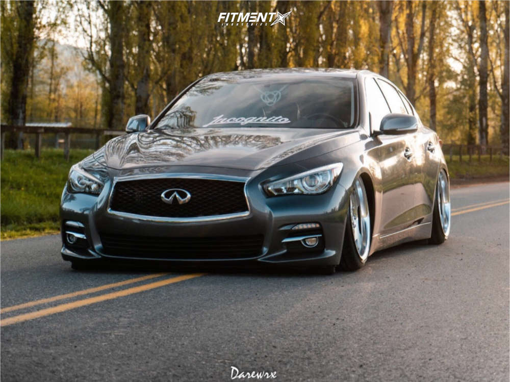 2015 INFINITI Q50 Base with 19x9.5 Work Lanvec Ld1 and Federal 235x35 ...
