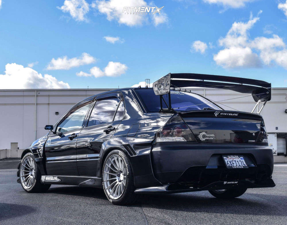 2003 Mitsubishi Lancer Evolution with 18x10.5 Enkei Rs05-rr and ...