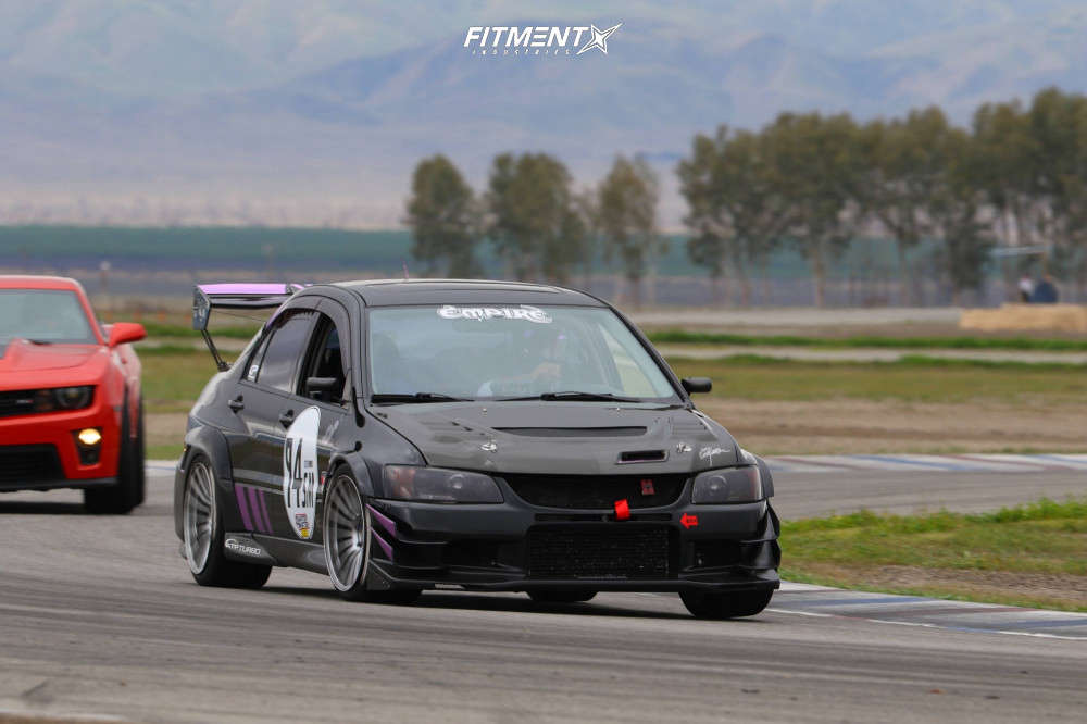 2003 Mitsubishi Lancer Evolution with 18x10.5 Enkei Rs05-rr and ...