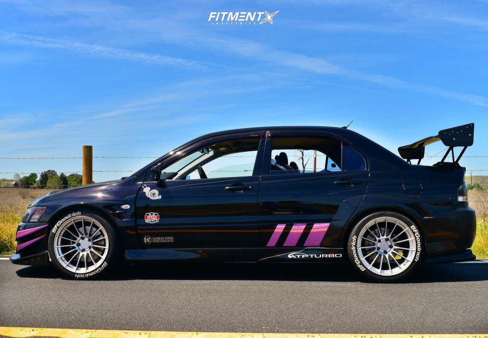 2003 Mitsubishi Lancer Evolution with 18x10.5 Enkei Rs05-rr and ...