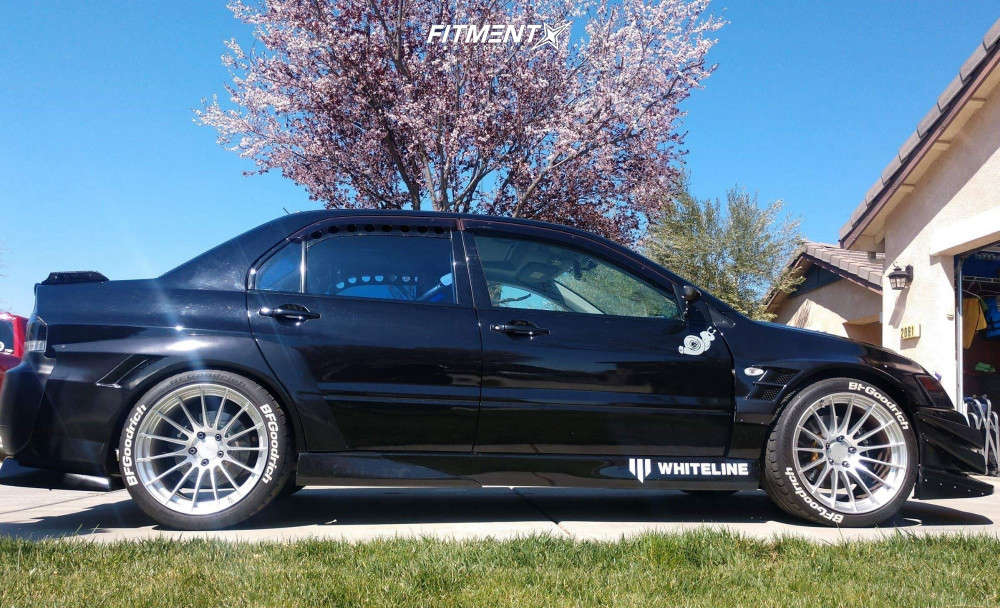 2003 Mitsubishi Lancer Evolution with 18x10.5 Enkei Rs05-rr and ...