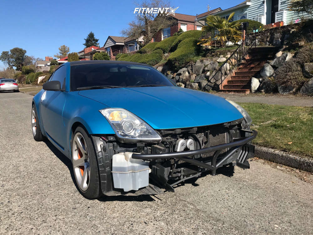 2006 Nissan 350Z Base with 18x9.5 Varrstoen Mk1 and Michelin 245x40 on ...