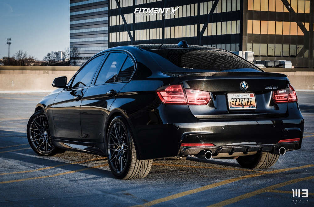2015 BMW 335i Base with 19x8.5 VMR V801 and Continental 245x40 on Stock ...