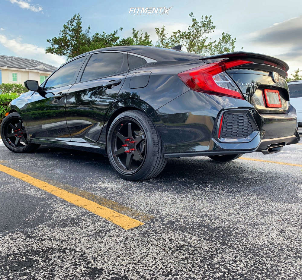 2018 Honda Civic Si with 19x9.5 Varrstoen ES2 and Hankook 245x35 on Stock Suspension | 681960 ...