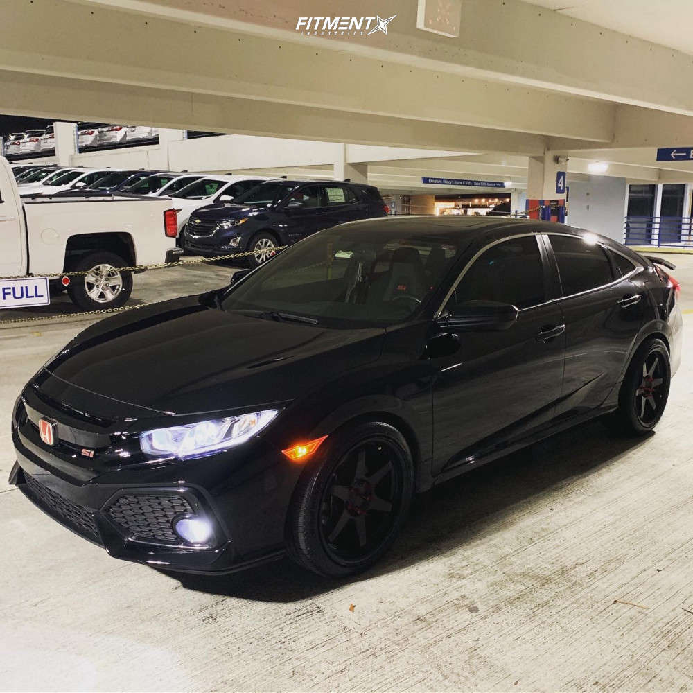 2018 Honda Civic Si with 19x9.5 Varrstoen ES2 and Hankook 245x35 on ...